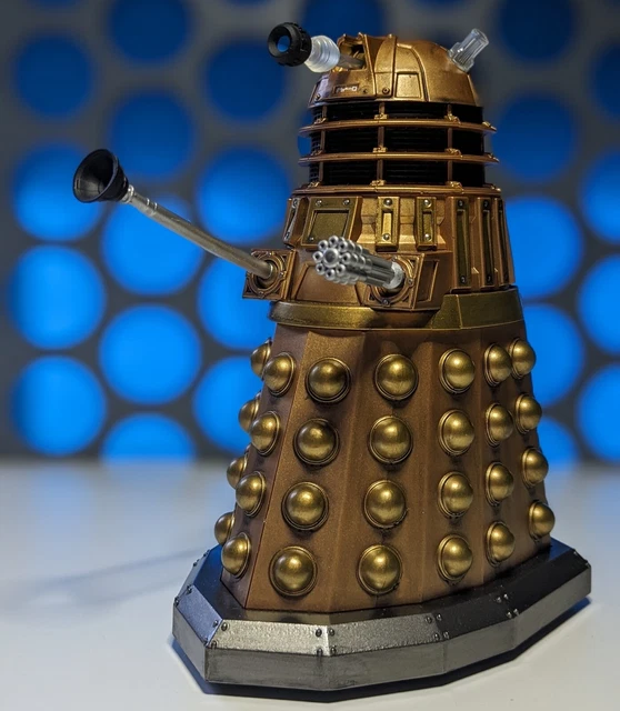 DOCTOR WHO EXECUTIONER Dalek Gold Bronze Gatling Machine Gun 5” Custom ...