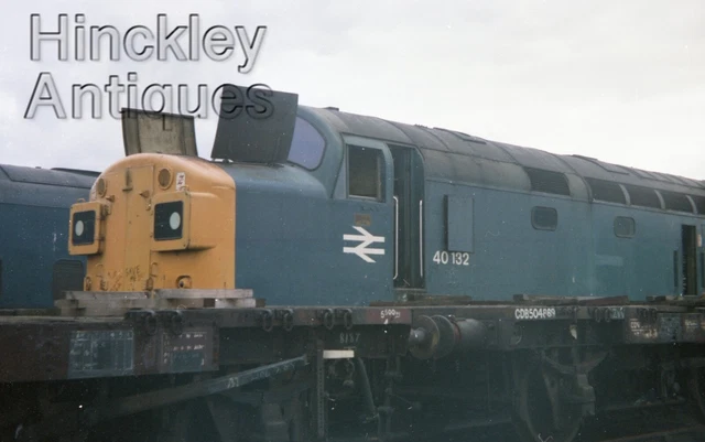 35MM NEGATIVE BR British Railways Diesel Loco Class 40 40132 at Derby ...