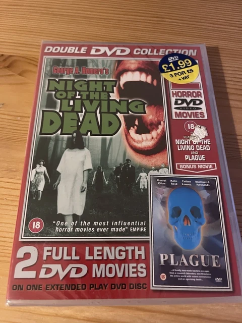 NIGHT OF THE Living Dead, Plague DVD Horror Double DVD Collection Brand ...