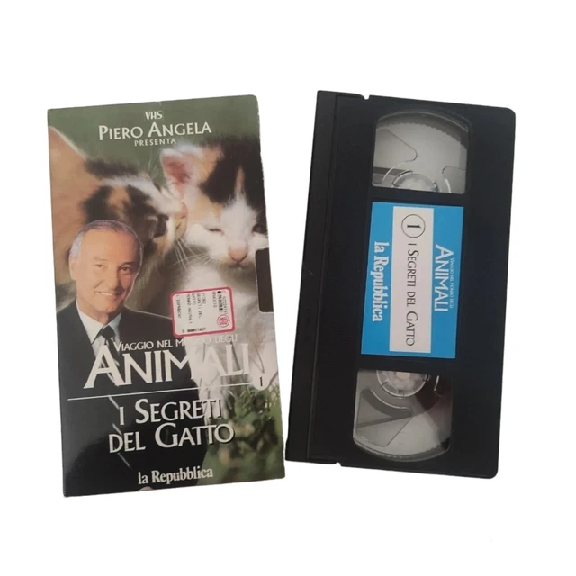 VHS DA COLLEZIONE Piero Angela DOCUMENTARI I segreti del gatto ...