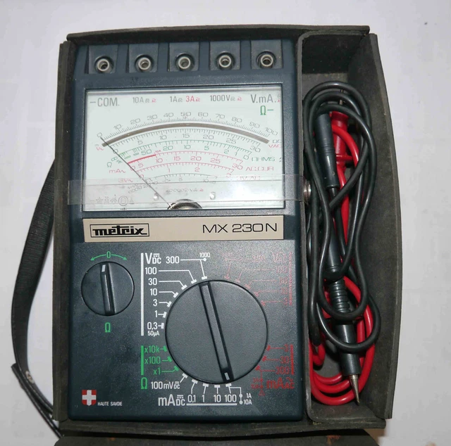 MULTIMÈTRE PROFESSIONNEL METRIX MX-230 N à réviser EUR 39,99 - PicClick FR