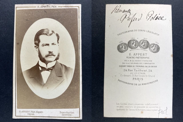 APPERT, PARIS, LÉON Renault, prefect of police CDV vintage albumen ...