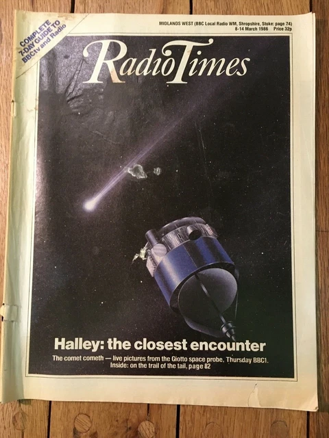RADIO TIMES 8-14 March 1986. Halley's Comet & Giotto, Joan Rivers, Tim ...