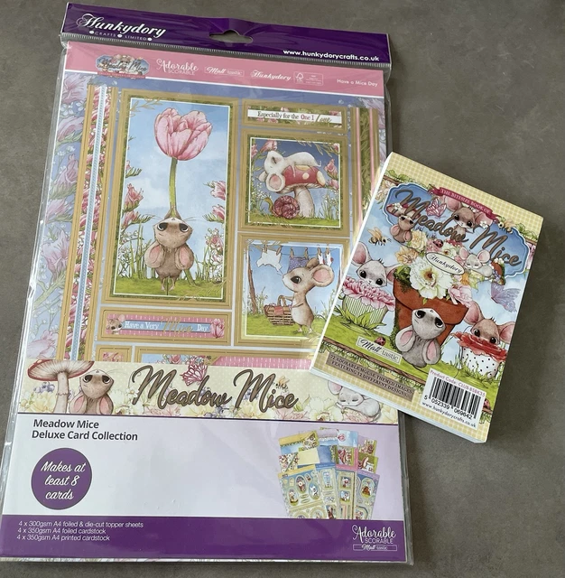 MEADOW MICE SET With Book Hunkydory Card Making £6.96 - PicClick UK
