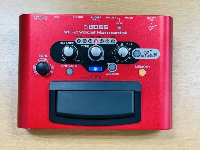 BOSS VE-2 VOCAL Harmonist Harmony Effects Pedal Processor Reverb Echo ...