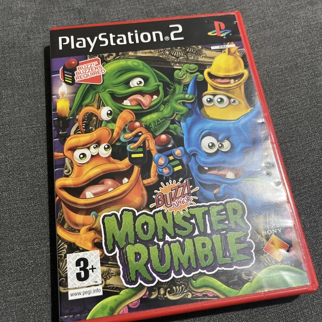 BUZZ JUNIOR MONSTER Rumble Playstation PS2 Video Game Manual PAL good ...