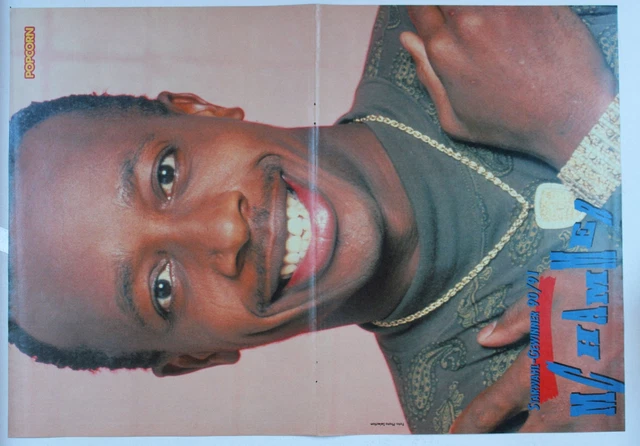 MC HAMMER POPCORN Poster - German 80s/90s Magazine Portrait Starwahl ...