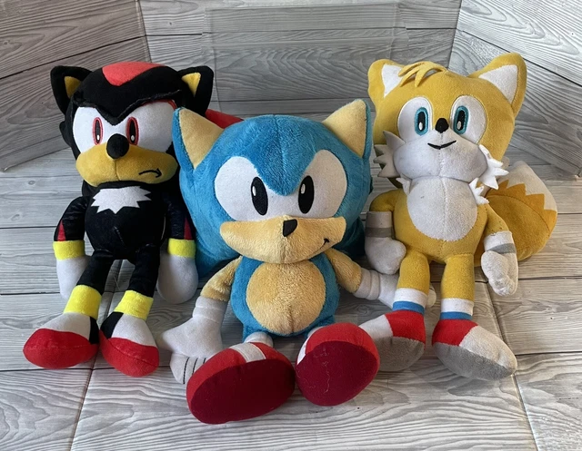 SONIC THE HEDGEHOG Plush Soft Toy Bundle Sonic Tails & Shadow £19.99 ...