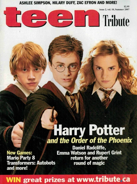 TEEN TRIBUTE MAGAZINE - SUMMER 2007 - HARRY POTTER AND ORDER OF THE ...
