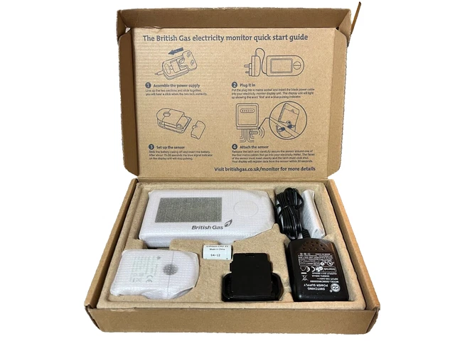BRITISH GAS ENERGY Smart Electricity Meter DIS150: Monitor, Sensor ...