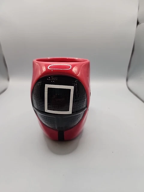 SQUID GAME NETFLIX 3D SQUARE Symbol HELMET Red&Black HEAD 18oz NEW ...