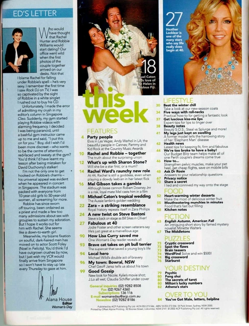 WOMAN'S DAY - June 10, 2002 - Rachel Hunter, Nicole Kidman, Kylie ...