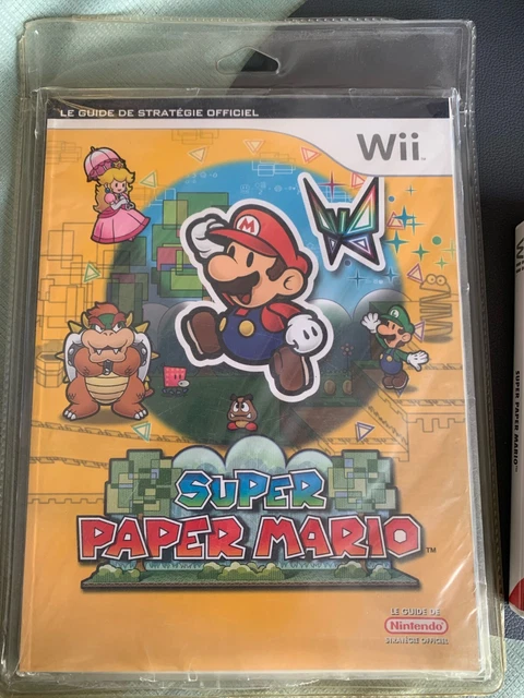LOT GUIDE OFFICIEL neuf SUPER PAPER MARIO WII et le jeux neuf déblisté ...