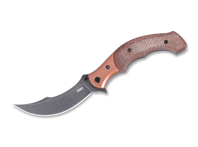 CRKT RITUAL COMPACT Micarta Natural Taschenmesser Persian Folder ️ ...