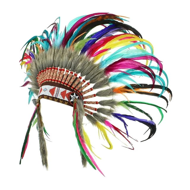 AMERICAN CHIEF INDIAN Hat Handcrafted for Performance Role Play ...
