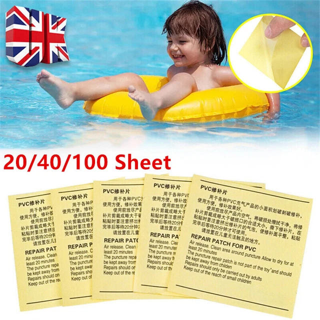 100X INFLATABLE REPAIR Kit Puncture For Pools Airbeds Hot Tub Patches ...