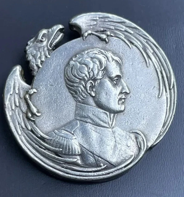 ANCIENNE MÉDAILLE DOUBLE face L'Aiglon & Napoléon 1 er en métal EUR 85 ...