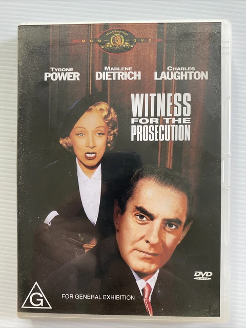 DVD - WITNESS FOR THE PROSECUTION (1957) R4 - Tyrone Power - Marlene ...