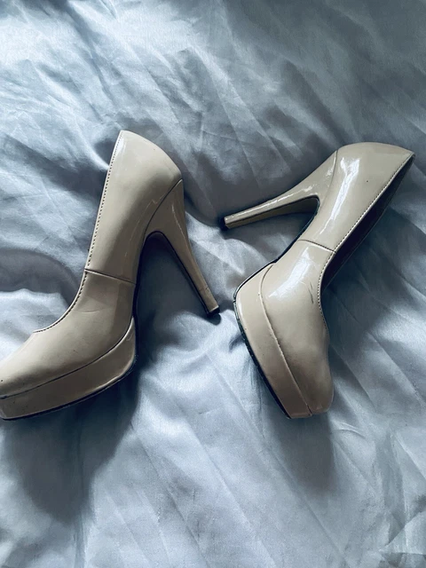 BEIGE PATON HIGH Heel Shoes. 5 £4.88 - PicClick UK