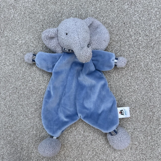 JELLYCAT ELEPHANT LINGLEY J7525 Soft Toy Baby Comforter Blue Grey ...