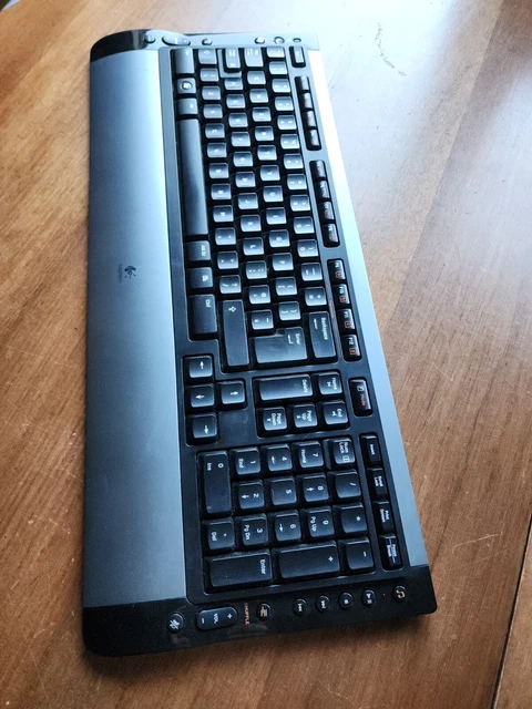LOGITECH CORDLESS DESKTOP S510 RF Wireless Keyboard Untested $6.99 ...