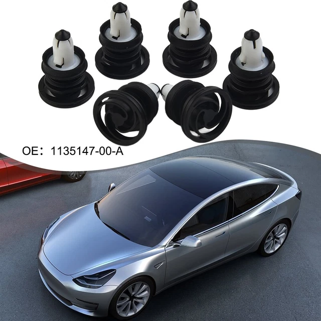 ENSEMBLE DE 10 clips noirs premium pour Tesla Model 3 portes durables ...