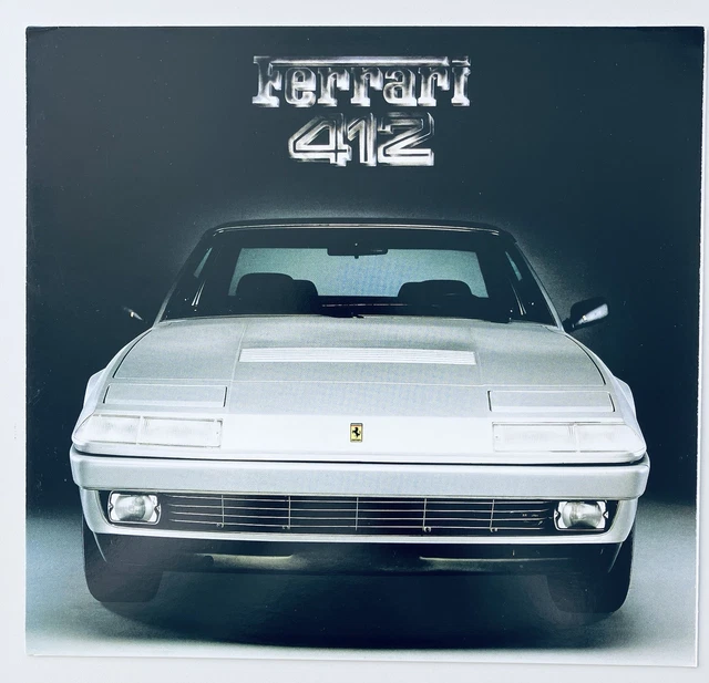 FERRARI 412 PROSPEKT | 354/85 | De/En/Fr/It | 1985 EUR 30,00 - PicClick DE
