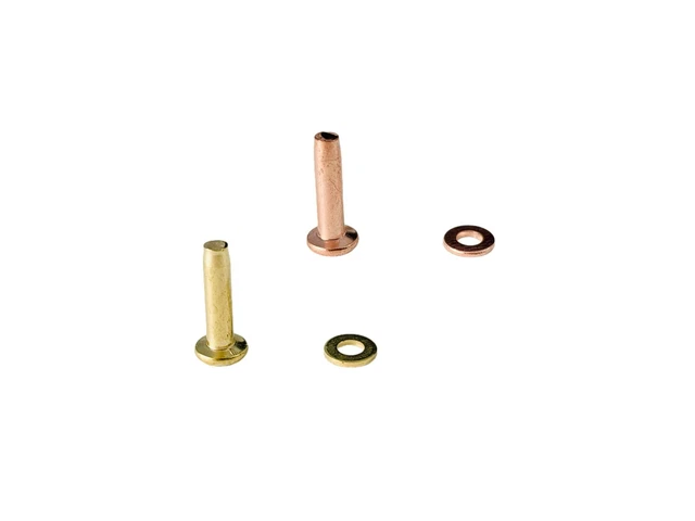 6MM SOLID BRASS/COPPER hose saddlers rivets/washer & setting tool ...