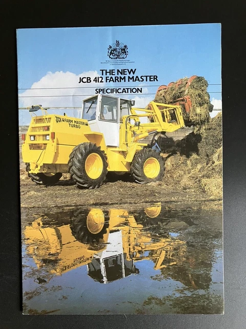 JCB 412 FARM MASTER WHEELED LOADER TRACTOR BROCHURE AGRICULTURE 80s ...