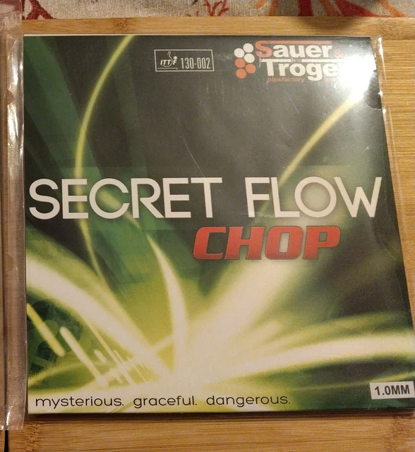 SAUER & TRÖGER SECRET FLOW CHOP Table Tennis Rubber 1.0mm £31.92 - PicClick UK