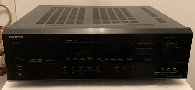 ONKYO HT-R500 AV Receiver Wide Range Amplifier Technology Dvd 3 Video ...