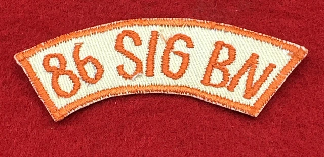 VIETNAM WAR US Army Signal 86th Signal Battalion Vietnamese made arc ...