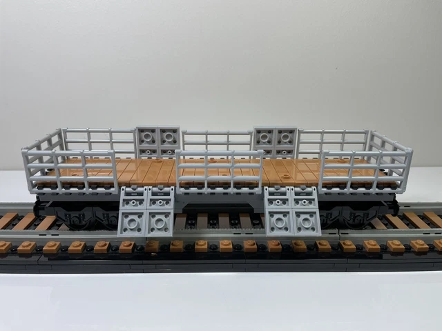 LEGO MOC TRAIN Carriage Cattle Wagon 12V 9V Town City Trains EUR 66,34 ...
