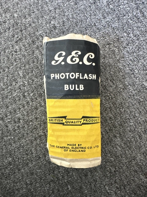 NEW OLD STOCK Vintage GEC Type 22 Photoflash Bulb/camera Flash ...