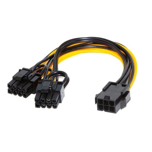 PC VIDEO CARD 6 Pin to Dual 8 Pin PCI Express Power Adapter Cable ...