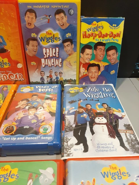 THE WIGGLES VHS Lot Of 9 Big Red Car, Yummy Yummy Wake Up Jeff Hoop Dee ...
