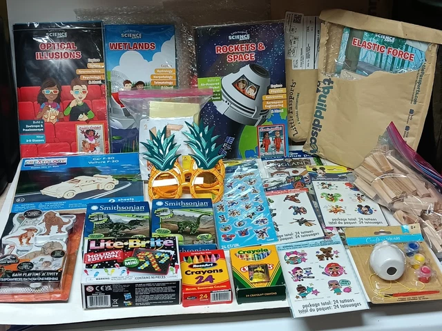 LOT LITTLE PASSPORTS Science Jr Activity Kits Stickers Lite Brite ...