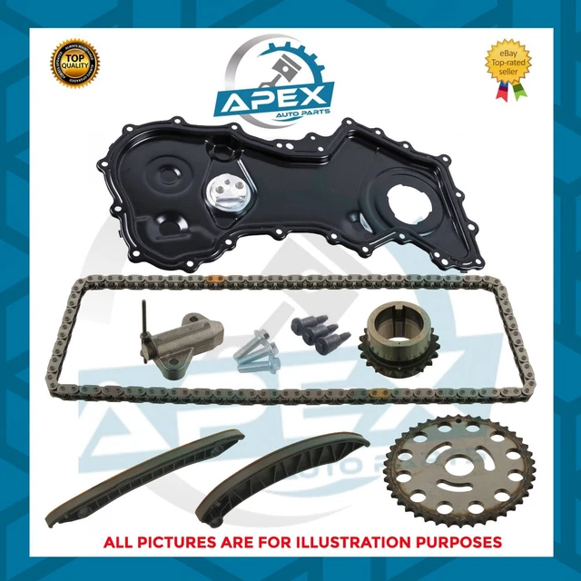 KIT CHAÎNE DISTRIBUTION avec Couvercle Pour Trafic Vivaro Primastar 2.0 ...