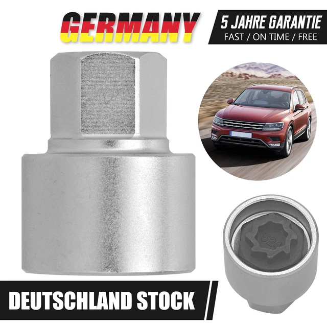 RADSICHERUNG VW 524 Felgenschloss VAG Nuss Felgenschlüssel Schlösser ...