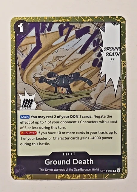 ONE PIECE THE Azure Sea's Seven Ground Death R OP14-096 £5.33 - PicClick UK