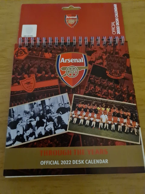 ARSENAL FOOTBALL CLUB Desk Easel 2022 Calendar Page-a-Month Tent AFC ...