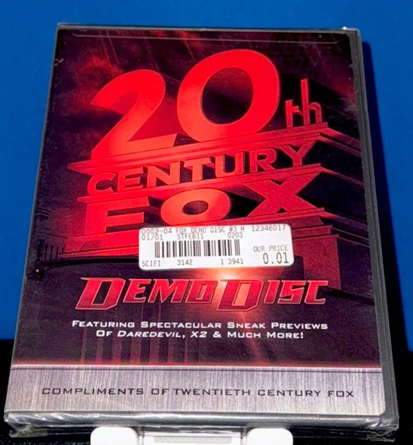 NEW & SEALED 20th Century Fox Demo Disc 3 - DareDevil, X2 & Much More ...
