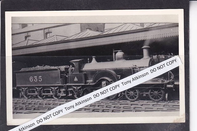 MIDLAND RAILWAY 4-2-2 Single - No. 635 @ Nottingham - Vintage Image ...