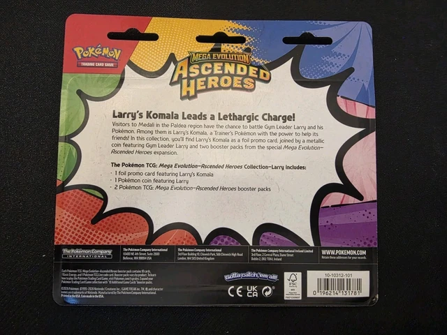 POKÉMON TCG MEGA Evolution–Ascended Heroes Larry and Erika Two pack ...