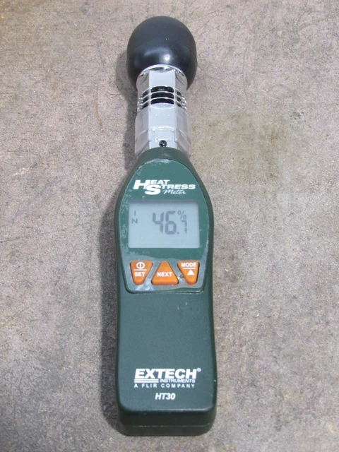 EXTECH INSTRUMENTS MODEL HT30 Heat Stress Wet Bulb Globe Temperature ...