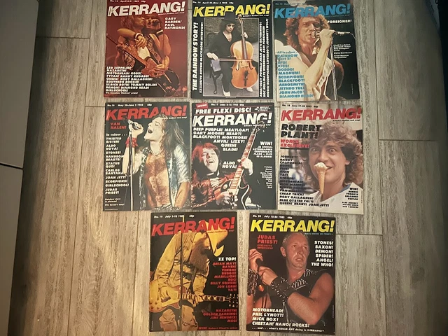 KERRANG MAGAZINE: 8 Issues (No.13 - 20) - 1982 £32.00 - PicClick UK