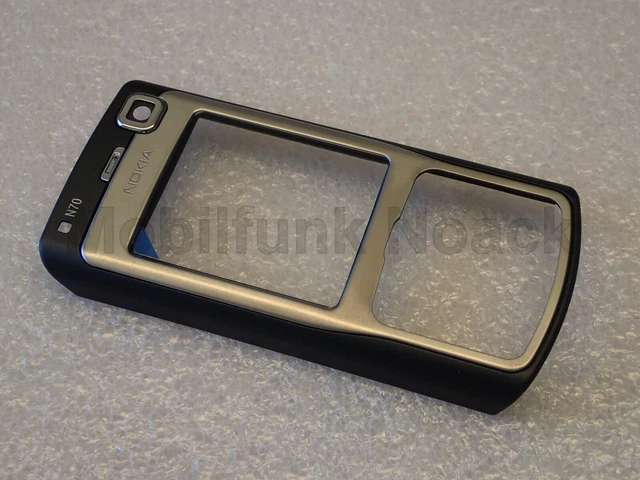 ORIGINAL NOKIA N70 A - Cover | Frontcover | Oberschale Schwarz Silber ...