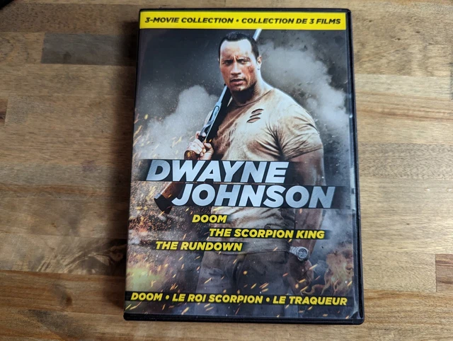 DWAYNE JOHNSON 3-MOVIE Collection [DVD] Doom, Rundown, Scorpion King ...