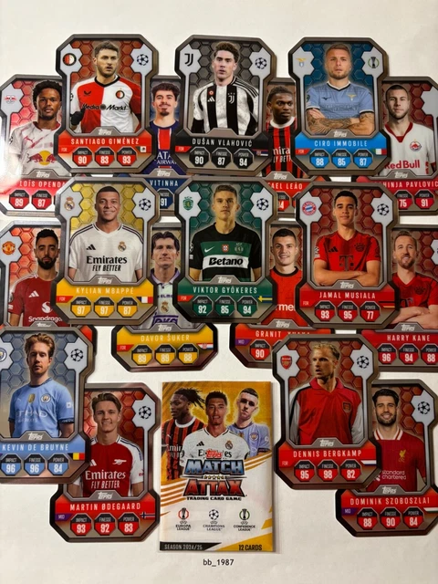 TOPPS - UEFA CL Match Attax 2024/2025 (24/25) - Chrome Shield Cards (SH1 - SH18) £15.05 ...