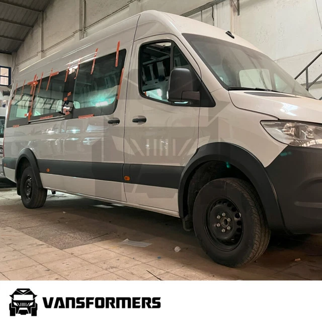 MERCEDES SPRINTER VS30 2018+ Wheel Arch Trims Fender Flares Wide Arches ...